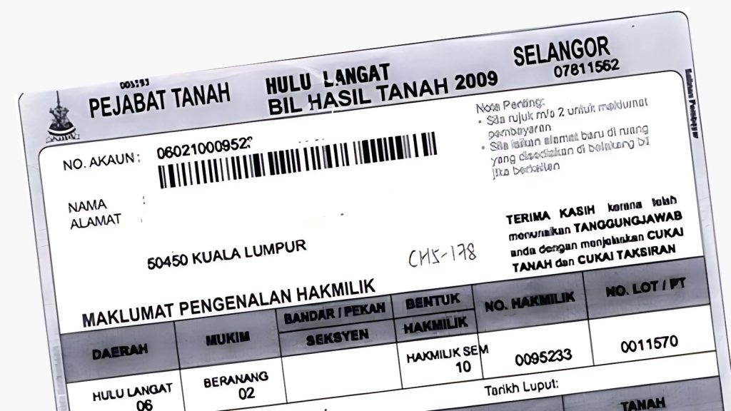 Guide to Quit Rent (Cukai Tanah) | MyPropertyPlaces.com